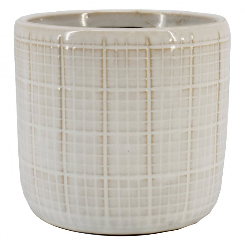 Cache-pot en céramique 2 couleurs - Rome - Contenants - Grossiste